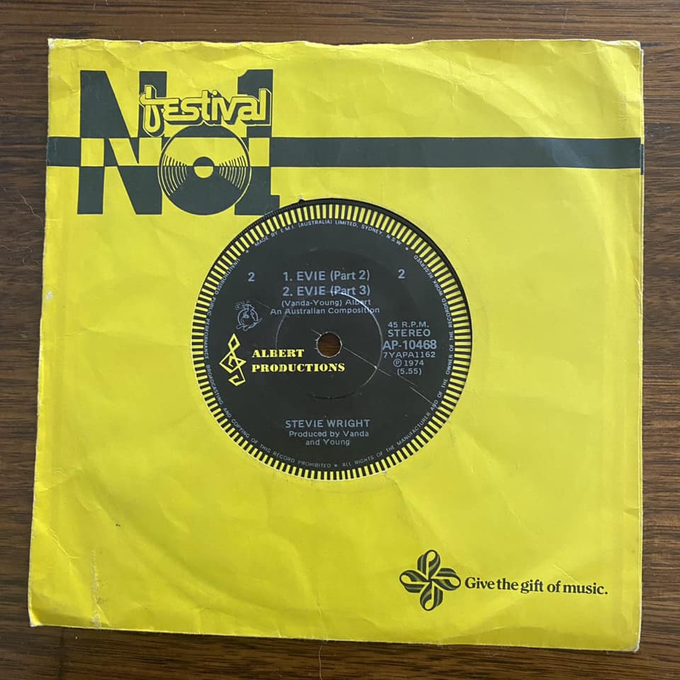 Songs of 74: Evie ( Parts 1,2 & 3) / Stevie Wright - RadioInfo Australia