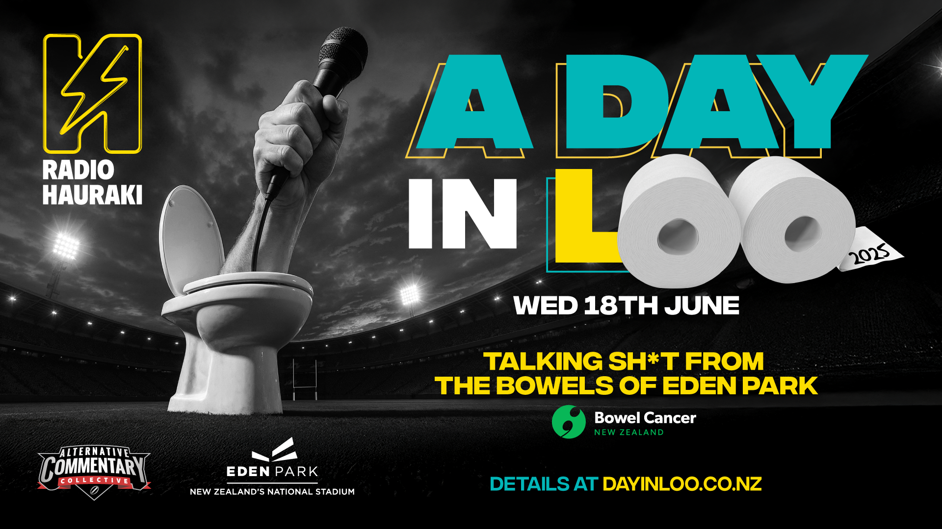 Radio Hauraki brings back Day in the Loo from the bowels of Eden Park ...