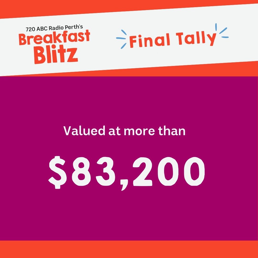 14,950 breakfast items donated in ABC Radio Perth's Breakfast Blitz ...