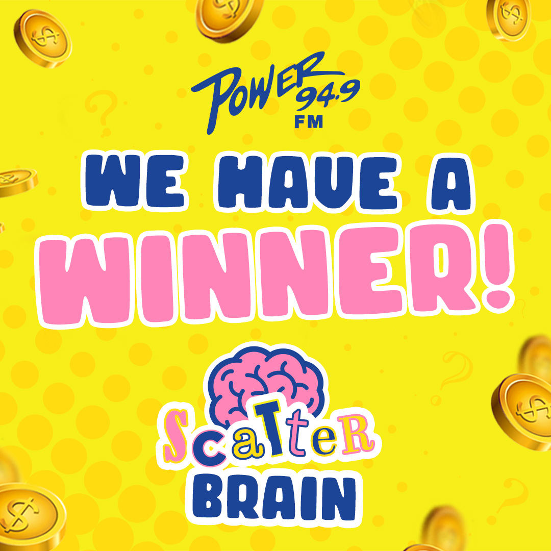 Scatterbrain jackpot caps off a week of giveaways for 94.9 Power FM ...