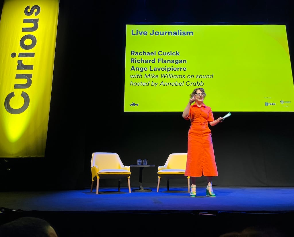 Curious live journalism on stage at the Sydney Opera House - RadioInfo ...