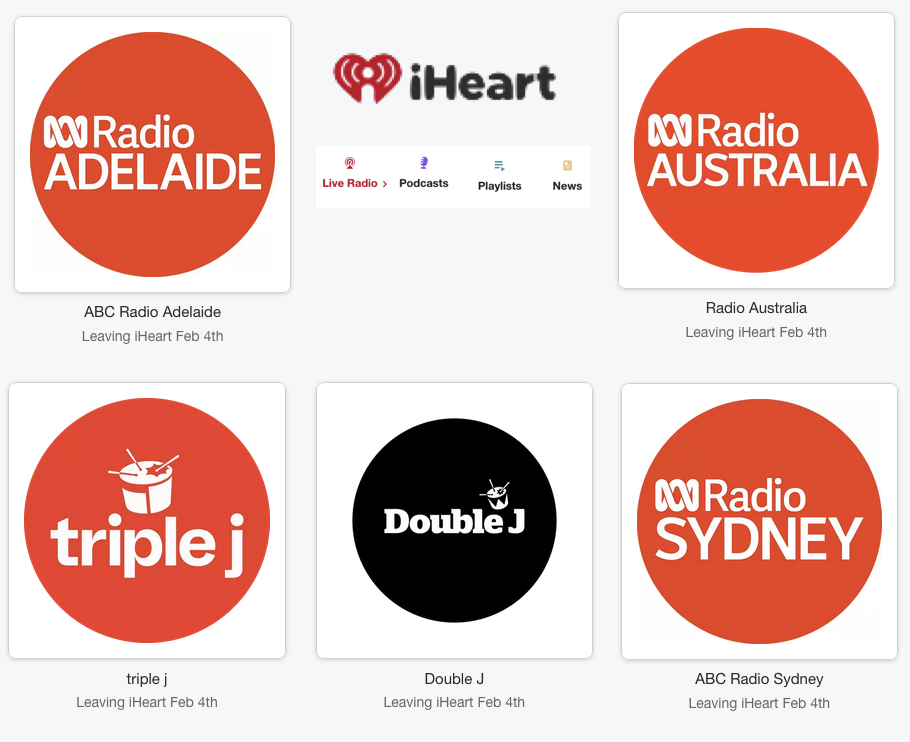 ABC Radio pulls its stations from the iHeart App - RadioInfo Australia